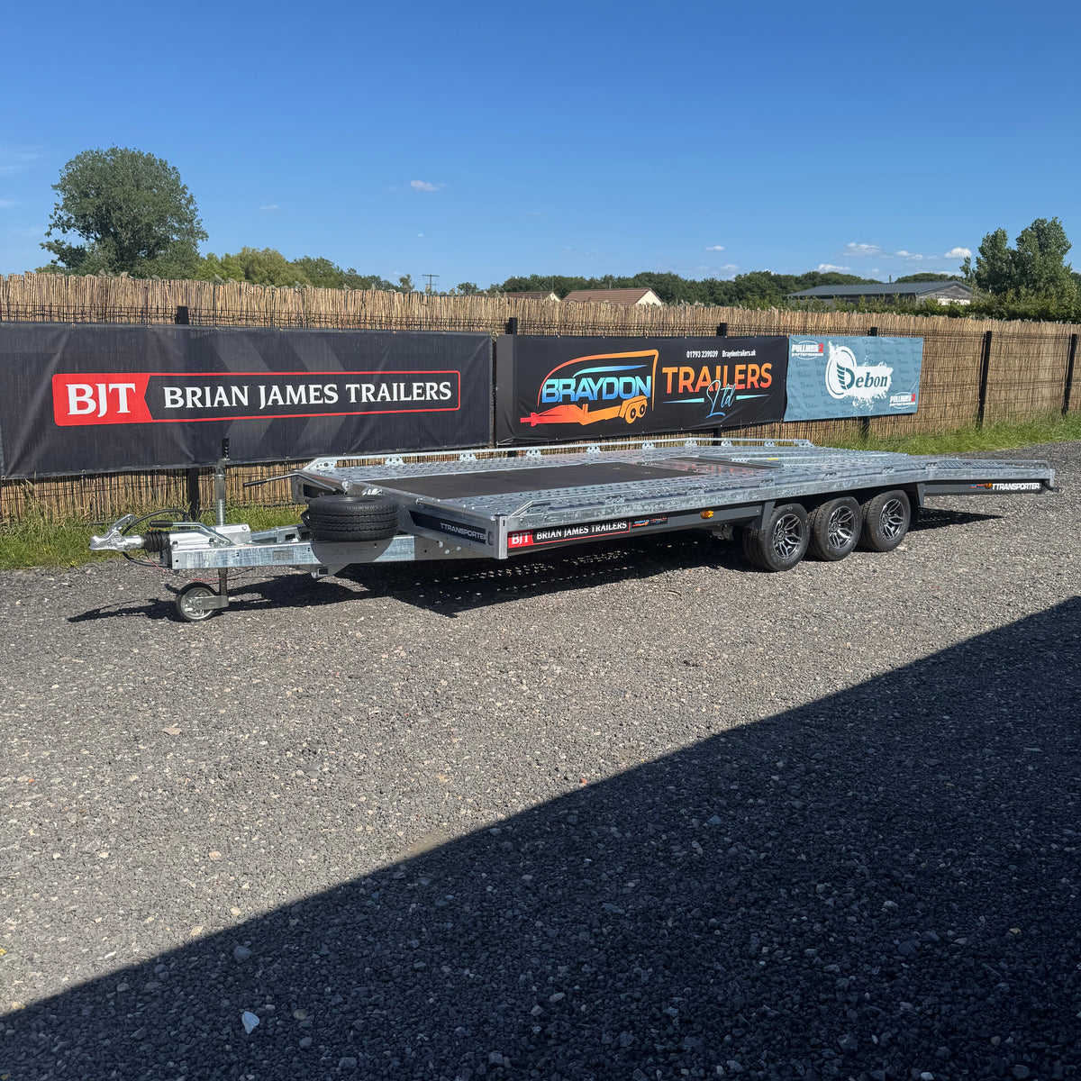 Brian James T6 T Transporter Car Trailer, 5.5m x 2.24m, 3.5t, 10in whe ...