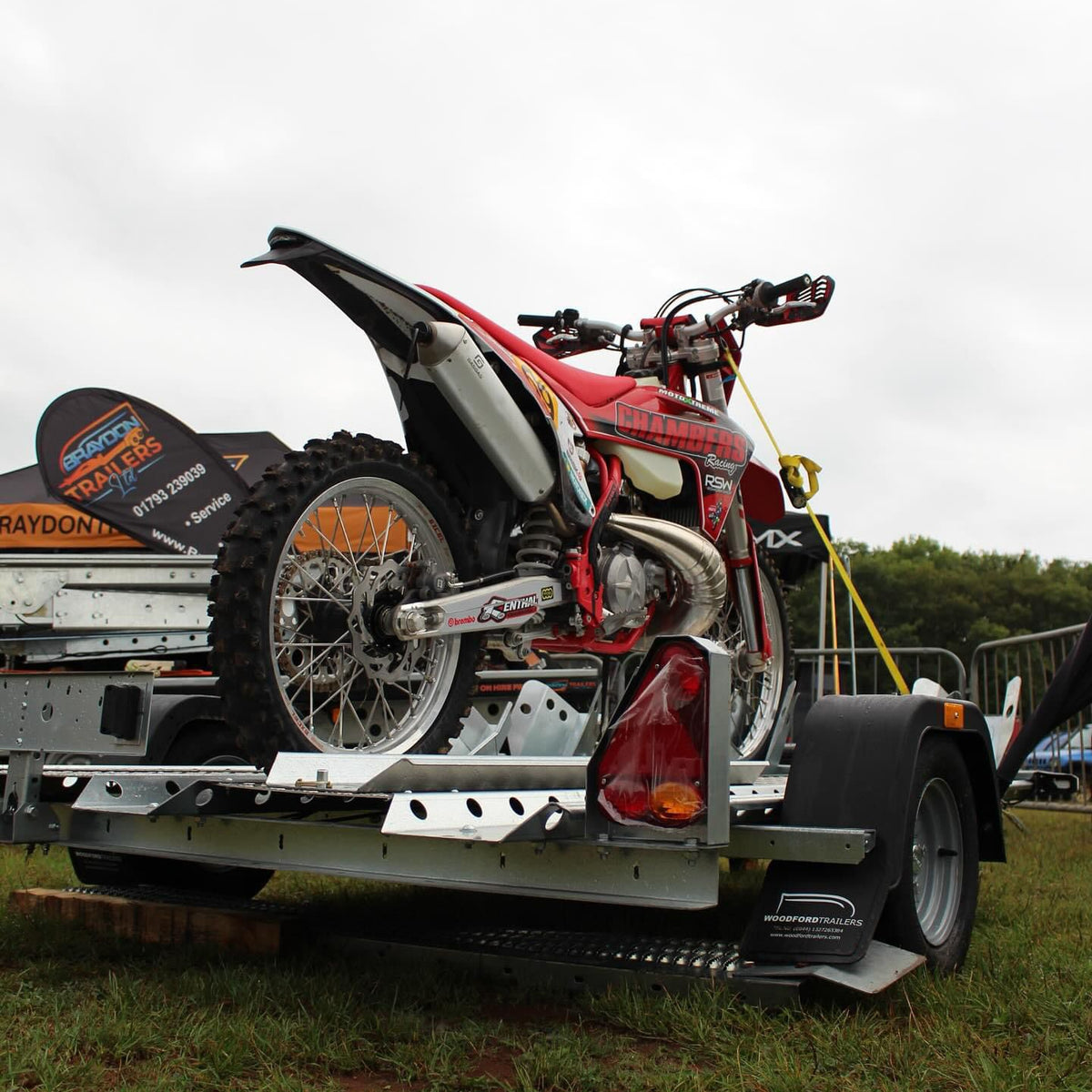 Woodford 3 Bike Motorbike Trailer – BTP - Braydon Trailers & Powersports